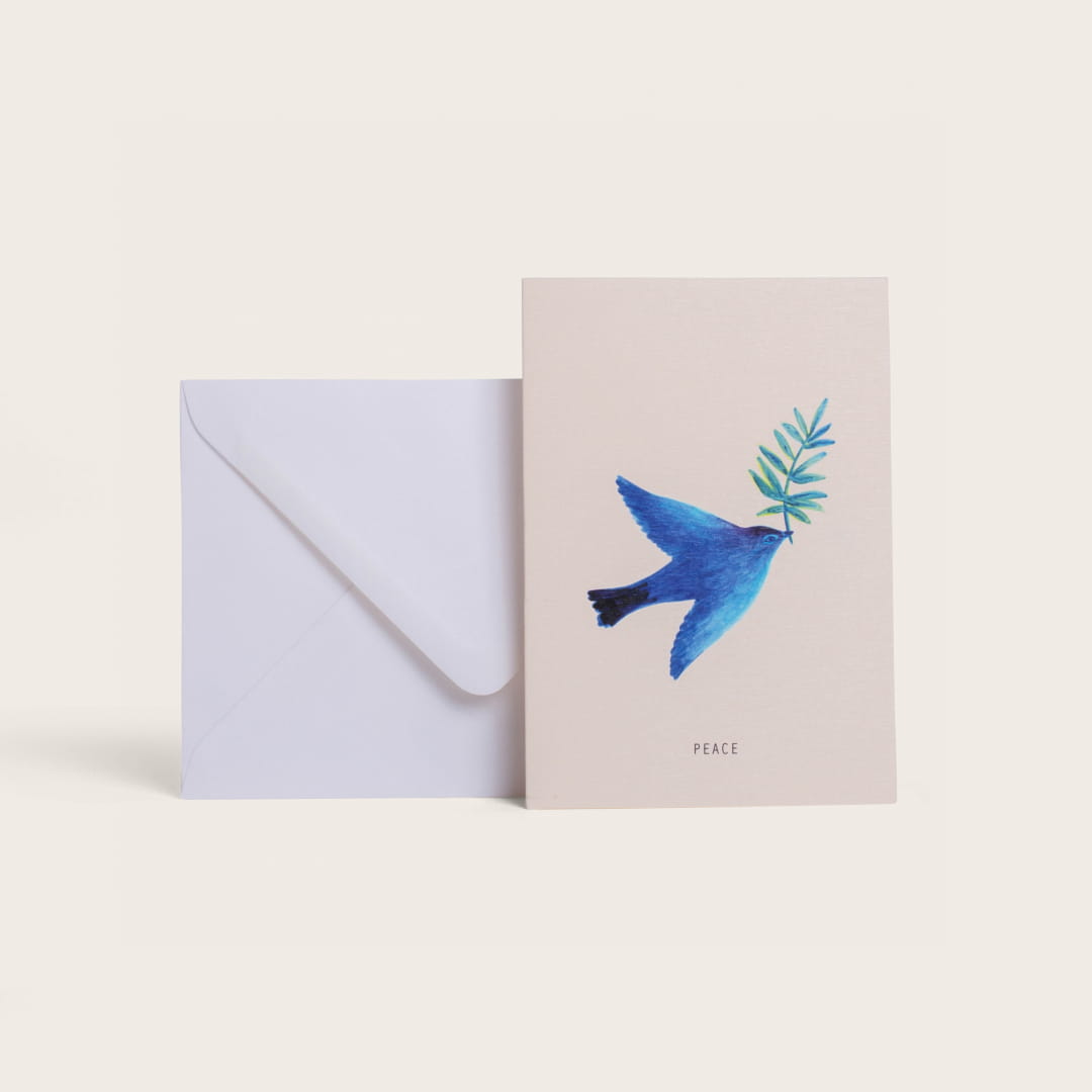 Peace card - theme cards - Made in France - Season Paper