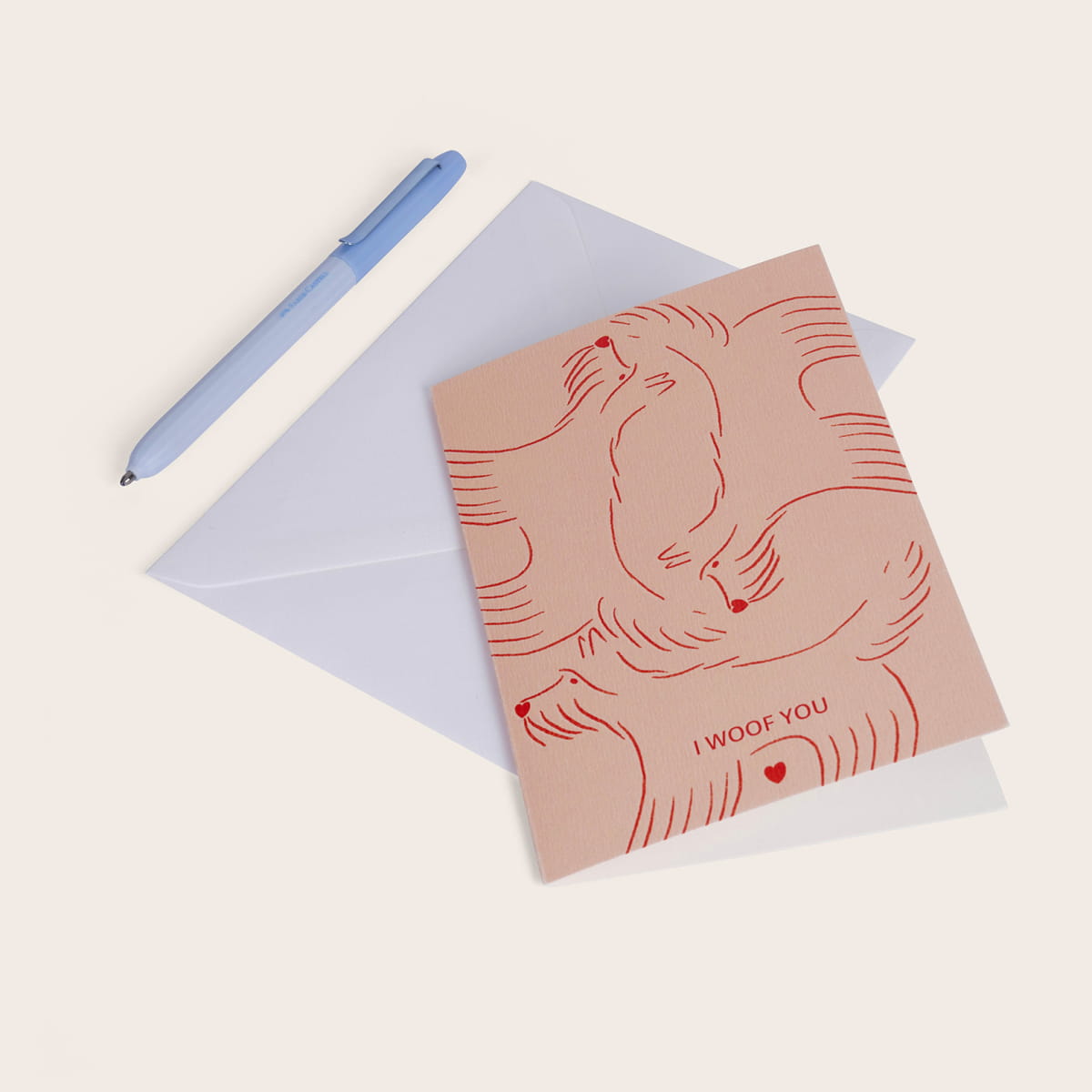 Scottish love "I woof you" card - Season Paper