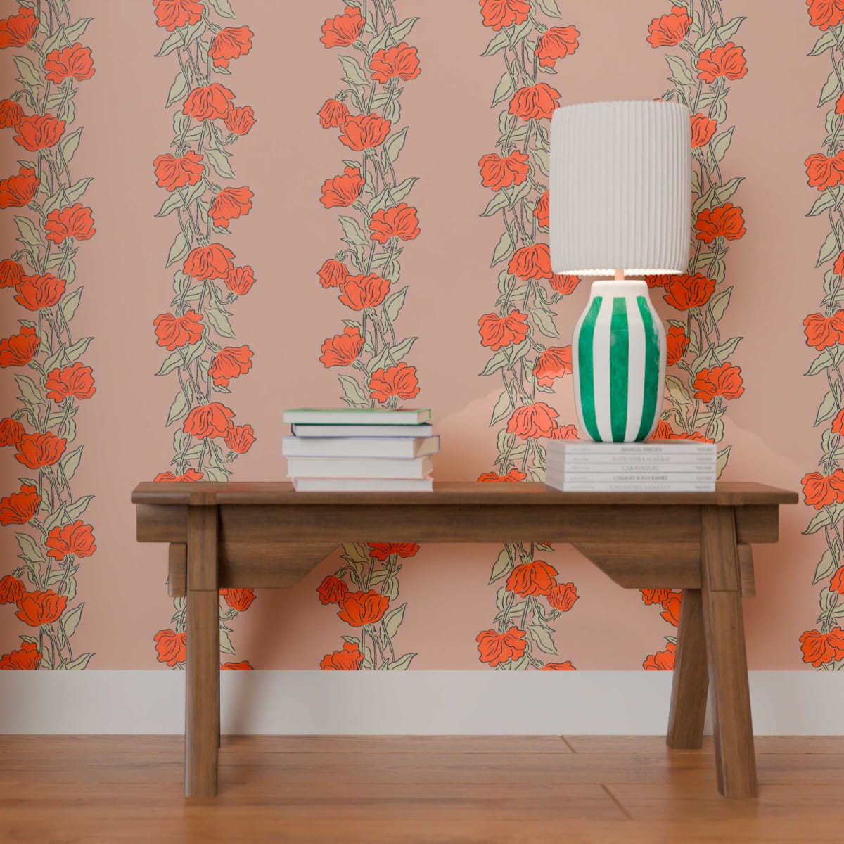 Poppy Terre Wallpaper | Season Paper - Bright Floral Decor - Season Paper