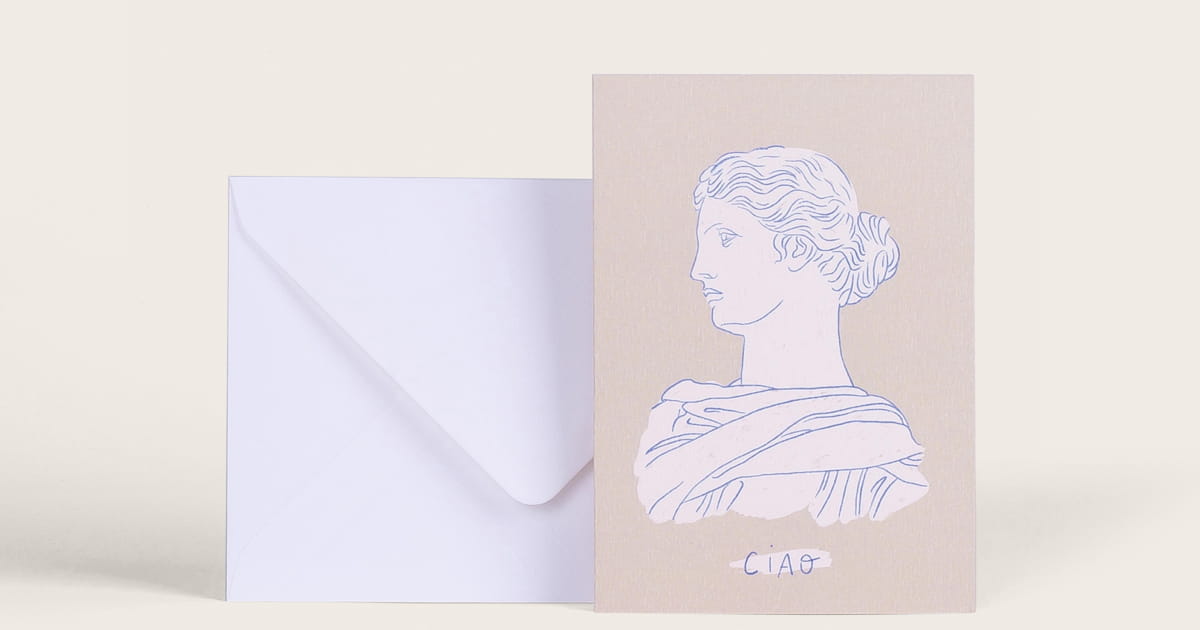 Statue card - theme cards - Made in France - Season Paper