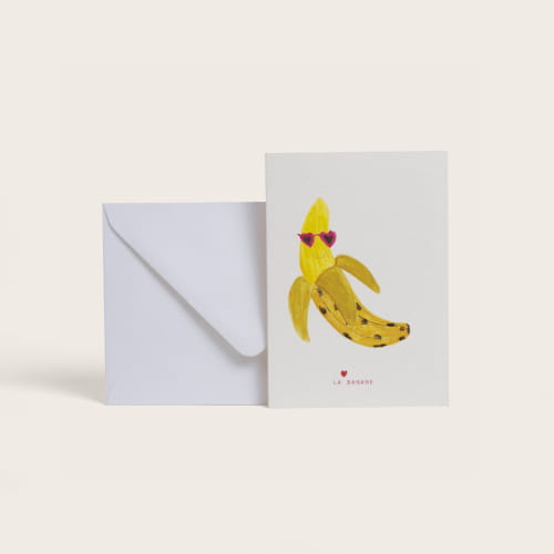 La banane card - theme cards - Made in France - Season Paper